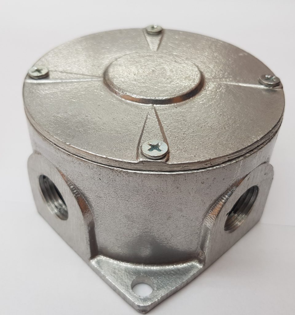CAJA REDONDA 7/8" CON TAPA - SIN JUNTA ALUMINIO´ - PIME S.A.